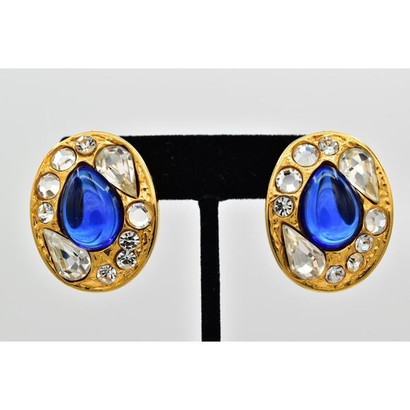 Shadow Paris | Jewelry | Shadow Paris Vintage Clip On Cabochon Earrings ...